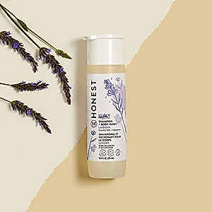 The Honest Company Truly Calming Lavender Bubble Bath, 12 fl. oz. and The Honest Company Truly Calming Lavender Shampoo + Body Wash, 10 Fl Oz (Pack of 1)