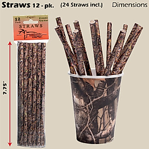 Havercamp Hunting Camouflage Birthday Party Kit (Deluxe Set; 1 Camo Birthday Banner, 3 Lanterns, 36 Cupcake Foils, 6 Buck Balloons, 1 Balloon Weight & 24 Straws) Next Camo Birthday Party Decorations.