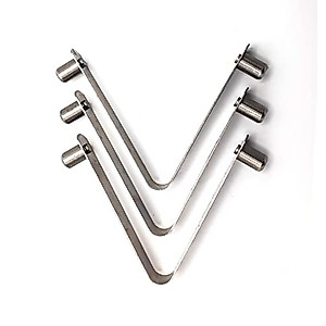 Swimables Stainless Steel Universal V-Clip for All Swimming Pool and Spa Skimmer/Nets, Brushes or Poles - Works for Above Ground or Inground Pools - 3 Pack