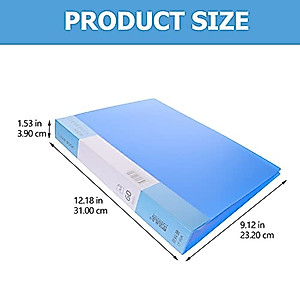 Color Envelope 2pcs Folders Capacity Documents Transparent Clip Materials Bag Exam Inner Board Organizing Folder Clear Paper Pockets for Letter Large A Holder Expanding and Cover