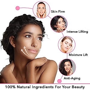 V Shaped Slimming Face Mask | Double Chin Reducer for Firming Moisturizing & Contour Lifting | Instant Lift Strap Wrinkles Remover | V-Line Beauty Band Patch with Collagen Vitamin E & C - 5 Pack