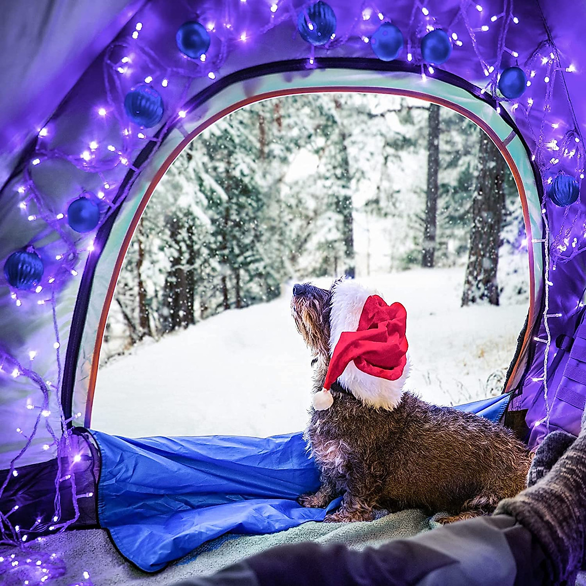 SDOUBLEM 13FT 96 LEDs Purple 8 Modes Memory Mode Icicle Light Window Curtain String Light Wedding Patio Home Garden Bedroom Outdoor Indoor Party Decorations