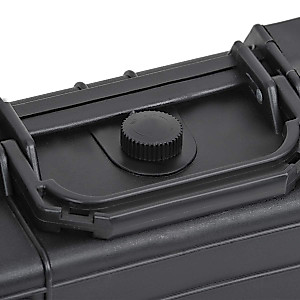 MEIJIA Portable Waterproof Protective Hard Case,Compact Camera Case with Customizable Fit Foam,Fit for Drones,Camera,Lens, 9.17inchx7.56inchx4.33inch, Black