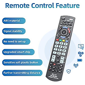 Gvirtue Universal Remote Control for Sony TV Remote, Replacement for All Sony LED OLED LCD Bravia 3D HDTV 4K 8K UHD HDR Android Google Smart TV, with Netflix, You Tube Button and Learning Function