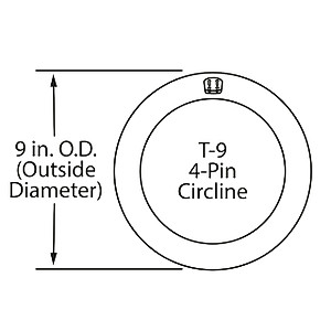 NYLL - 9 Inch/ 9" Plug & Play T9 Circline LED Lamp - Daylight (6000K) Circular Bulb Directly Relamp & Replace 30W Fluorescent Bulb FC9T9, FCL30 (without rewiring or modification) - Ballast Required!