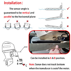 Deecaray LSS-2 HD Skimmer Transducer Mounting Bracket,Silver,Compatible with LSS-2 HD Skimmer Transducer, Replacement Part Number: 000-10874-001