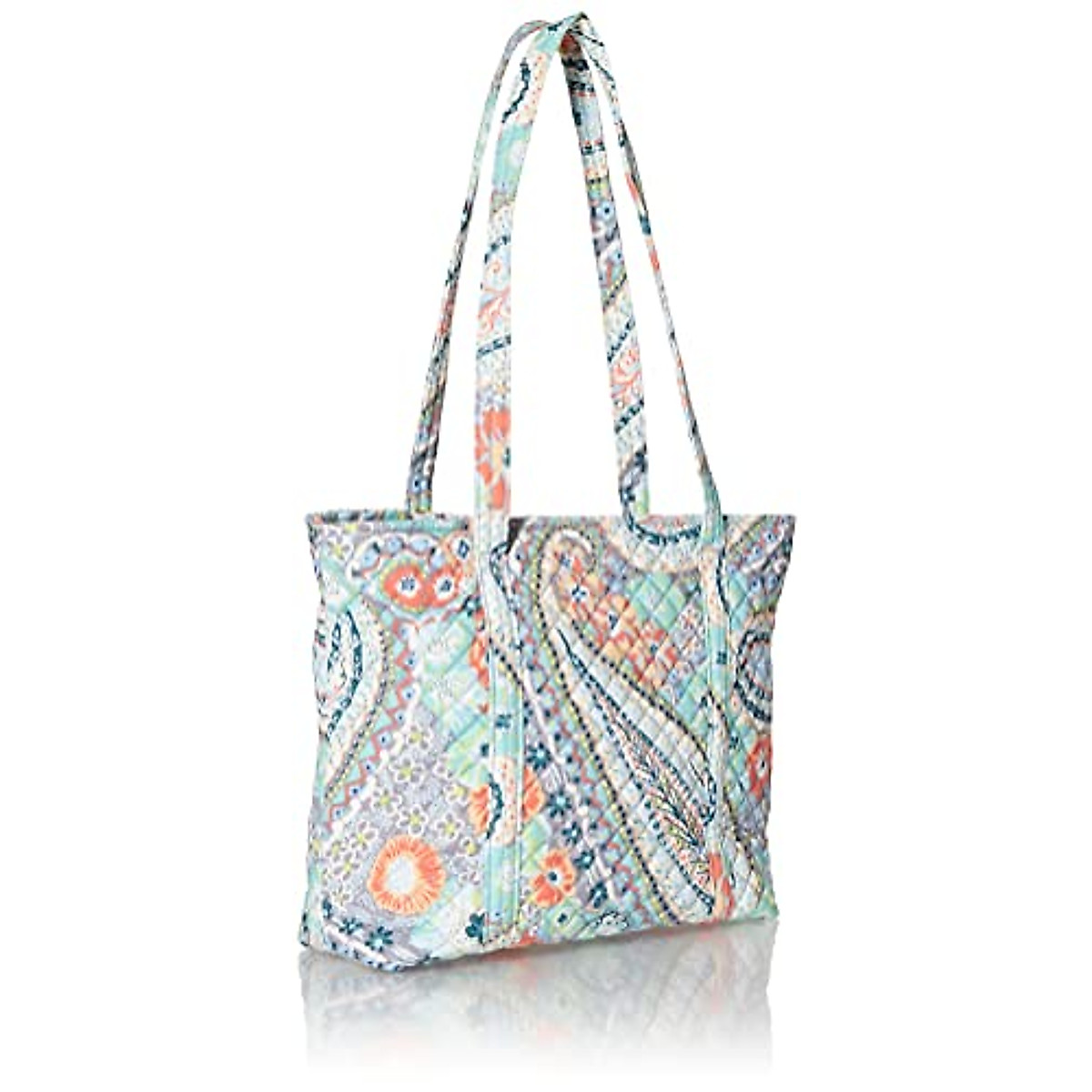 Vera Bradley Small Vera Tote Bag, Citrus Paisley-Recycled Cotton
