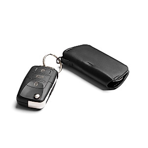 Bellroy Key Cover – Third Edition (Leather Key Holder, Holds 2 – 4 Keys) - Black