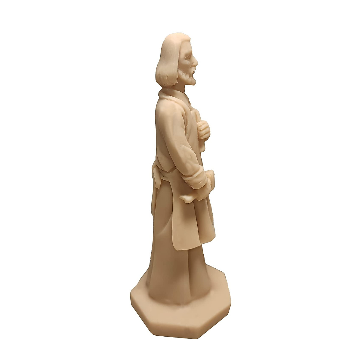 Cyberlight St Joseph Statue for Selling House Kit Resin Saint Joseph Figurine for Protecting Home with Instruction Card and House Prayer Complete Set (Beige)