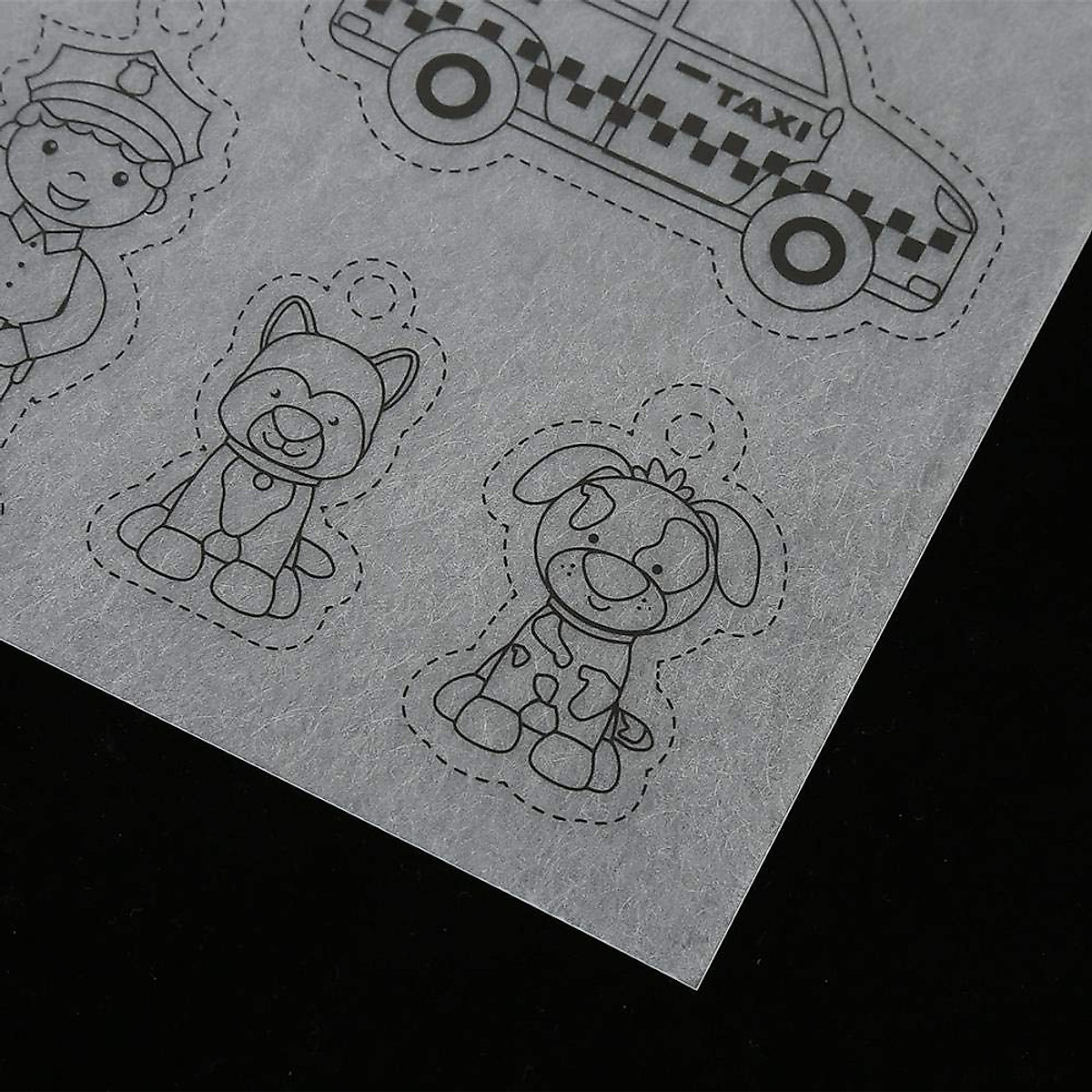 8pcs Shrink Sheet, Heat Shrinky Sheets Creative Pack Shrinky Art Paper with Pattern Shrinkable DIY Hand Made Craft Tool for Boys and Girls(Boy's Style)