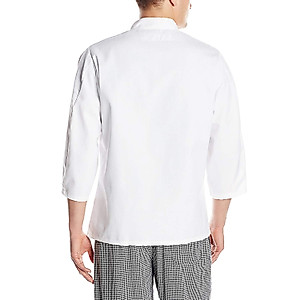 Chef Designs mens Red Kap® ¾ Sleeve Coat chefs jackets, White, Medium US
