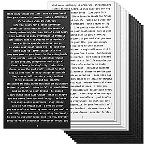 16 Sheets Quote Stickers for Scrapbooking Supplies,Dwpetzo 812pcs Phrases Words Stickers for Vintage Junk Journaling DIY Art Crafts Collage Album Embellishment