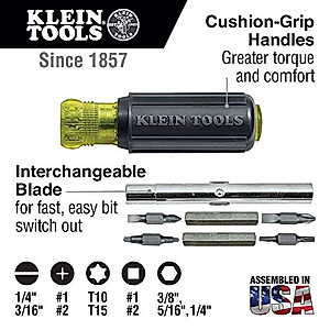 Klein Tools 80141 Hand Tools Kit includes Pliers, 41-Piece & 80019 Tool Set, Multi-Bit Screwdriver and Nut Driver Tool Kit, 28 Different Industrial Strength Bits and Sizes, 4-Piece
