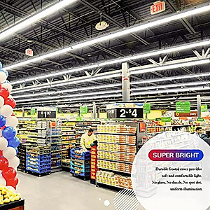 ANTLUX 110W LED Linear Strip Lights 8FT LED Shop Lights, Workshop Warehouse Ceiling Lighting Fixtures, 8’ Fluorescent Tube Replacement, 8 Pack