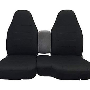 Durafit Seat Covers,F396-X1, Made to fit 2004-2005 Ford Ranger Front 60/40 Split Seat with Molded Headrests and Opening Console. Made in Black Auto Twill Complete Protection, fits Like a Glove.