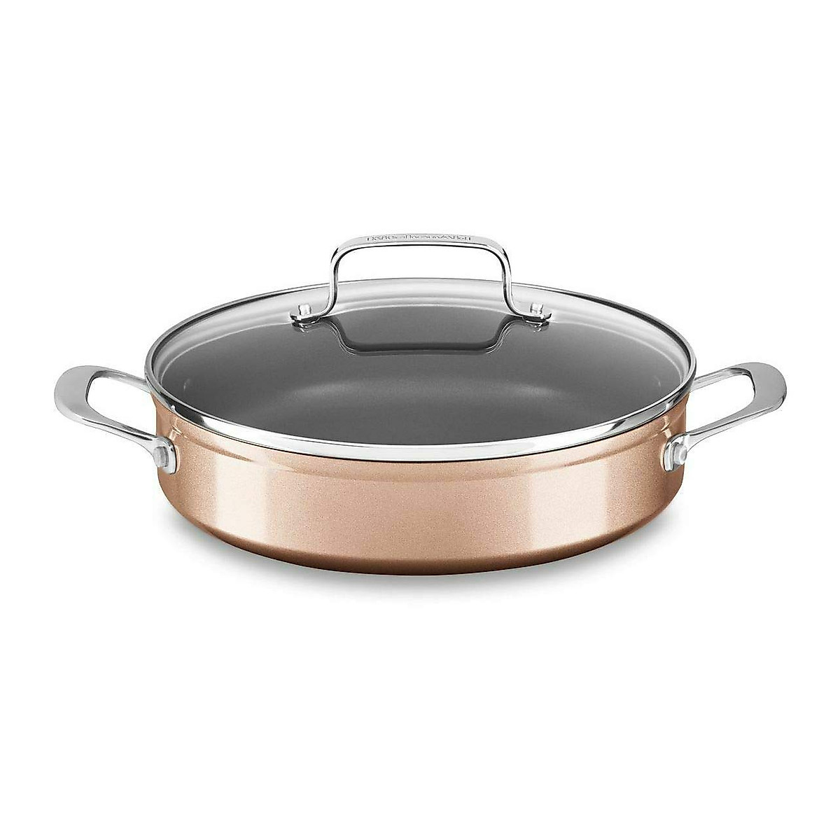 KitchenAid KC3H130BRTZ 3.3 Quart Hard Anodized Non-Stick Braiser with lid