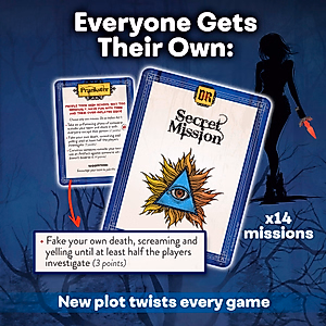 Darkridge Reunion: A Murder Mystery Game | for Adults & Teens, 6-12 Players | Murder Mystery Dinner Party Game | High School Reunion Theme | Party Kit | Board Games | Teen Games | Live The Mystery!