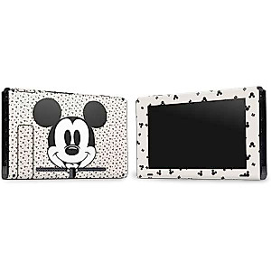 Skinit Decal Gaming Skin Compatible with Nintendo Switch Bundle - Officially Licensed Disney Mickey Mouse Classic Design