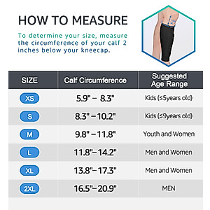 HiRui Soccer Shin Guards Shin Pads for Kids Youth Adult, Calf Compression Sleeve with Honeycomb Pads, Support for Shin Splint Baseball Boxing Kickboxing MTB, Lightweight (1PAIR) (Black, M)