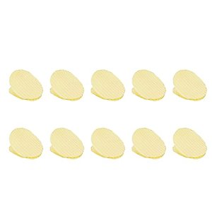 Coshar 10Pcs Potato Chip Shape Clip Sealing Food Clips Plastic Clips for Snack Kitchen Storage Paper Positioning Clip Photo File Clamps (Round)
