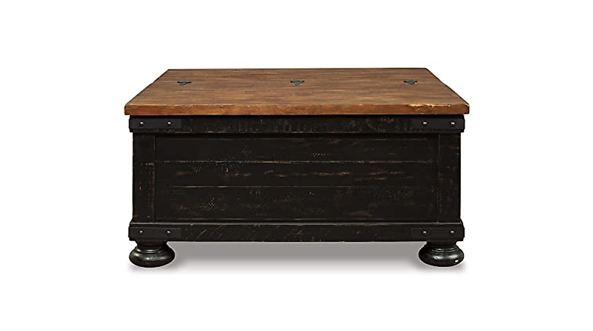 Valebeck Farmhouse Lift Top Coffee Table with Storage