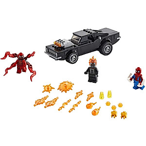LEGO Marvel Spider-Man: Spider-Man and Ghost Rider vs. Carnage 76173 Collectible Building Toy for Kids, New 2021 (212 Pieces), Multicolor