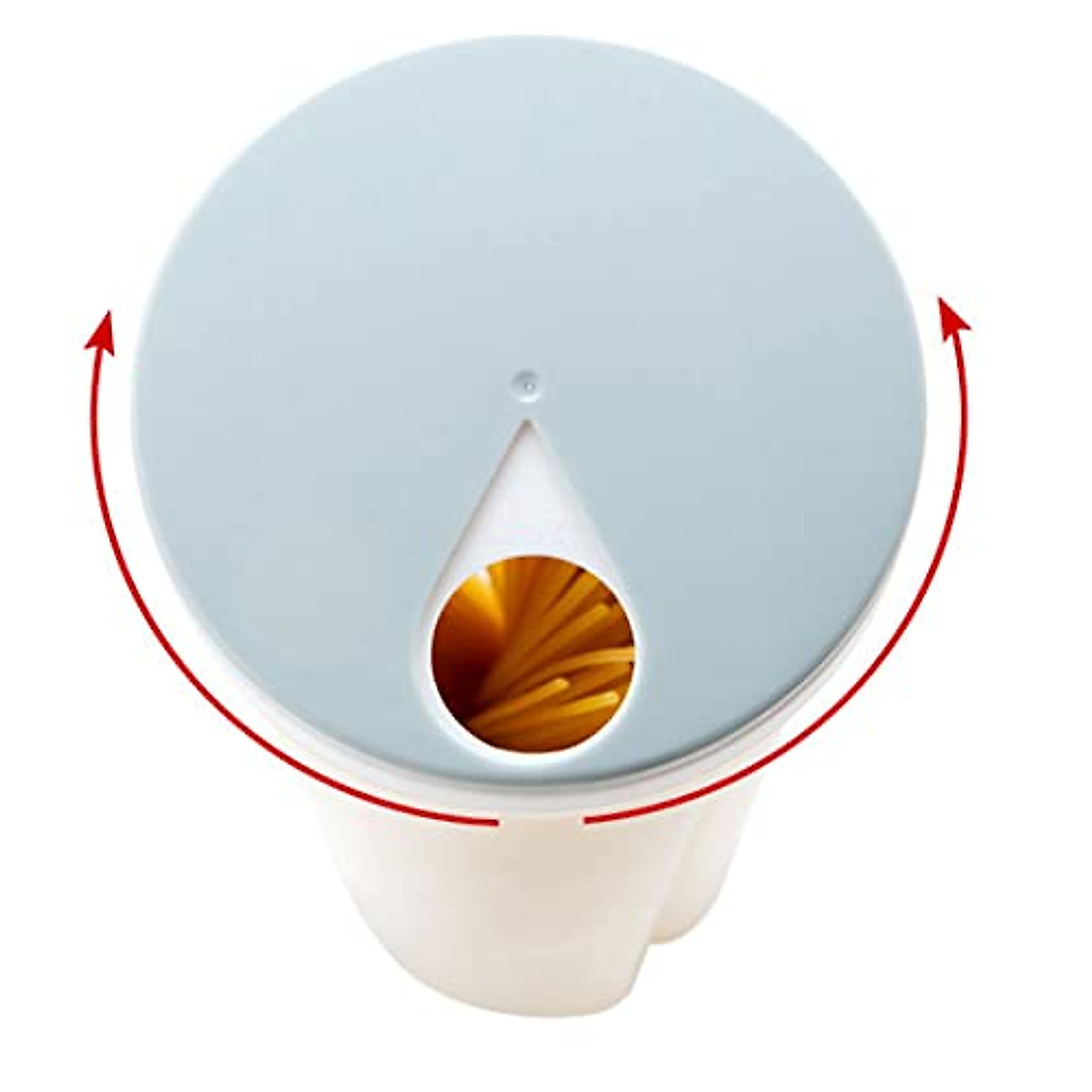 YaptheS Plastic Tall Food Storage Spaghetti Noodle Pasta Container with Locking Lid Clear Dry Food Keeper Canister Cereal Crisper Bo&Kitchenware