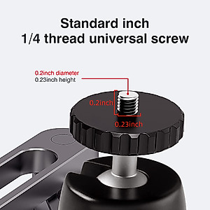 Liboer Foldable Projector Wall Mount Universal Adjustable Ceiling Wall Projector Mount Aluminum Alloy Projectors Stand,1/4" Screw Size (Wall Mount)…