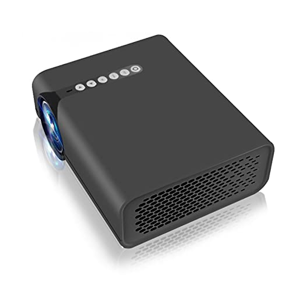 SamFansar Portable Projector SD-Card Slot 1080P Clear Image Portable Projector Easy Operation Remote Control AU Plug