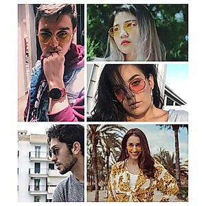 FEISEDY Hipster Small Polygon Women Men Sunglasses Delicate Metal Frame B2254