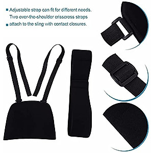 QIANMEI Fixed Elbow Brace Shoulder Injury by for Women and Men,Rotator Cuff Torn, Wrist and Elbow Surgery with Adjustable Padded Arm Support Straps