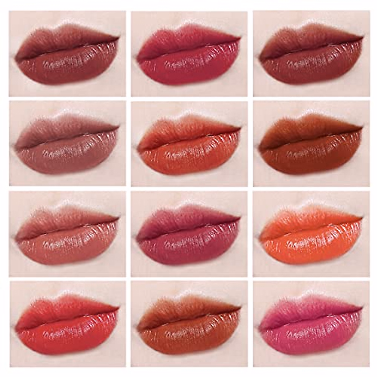 KISSIO Lipstick Set 12 Colors,Mini Matte Lipstick,Pill Lipstick Set,Waterproof Long Lasting Mini Capsules Lipstick,Travel Friendly,Cruelty Free,2.33 Oz