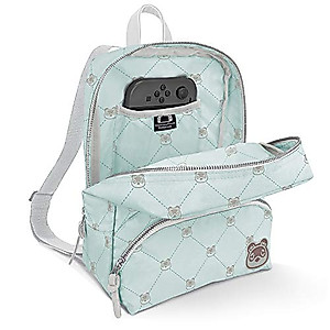 Controller Gear Animal Crossing - Small Backpack Mini Bookbag Travel Bag for Console & Accessories - Tom Nook Quilted