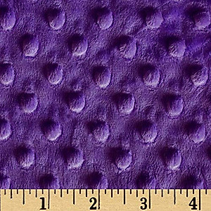 Shannon Minky Cuddle Dimple Purple, Fabric by the Yard