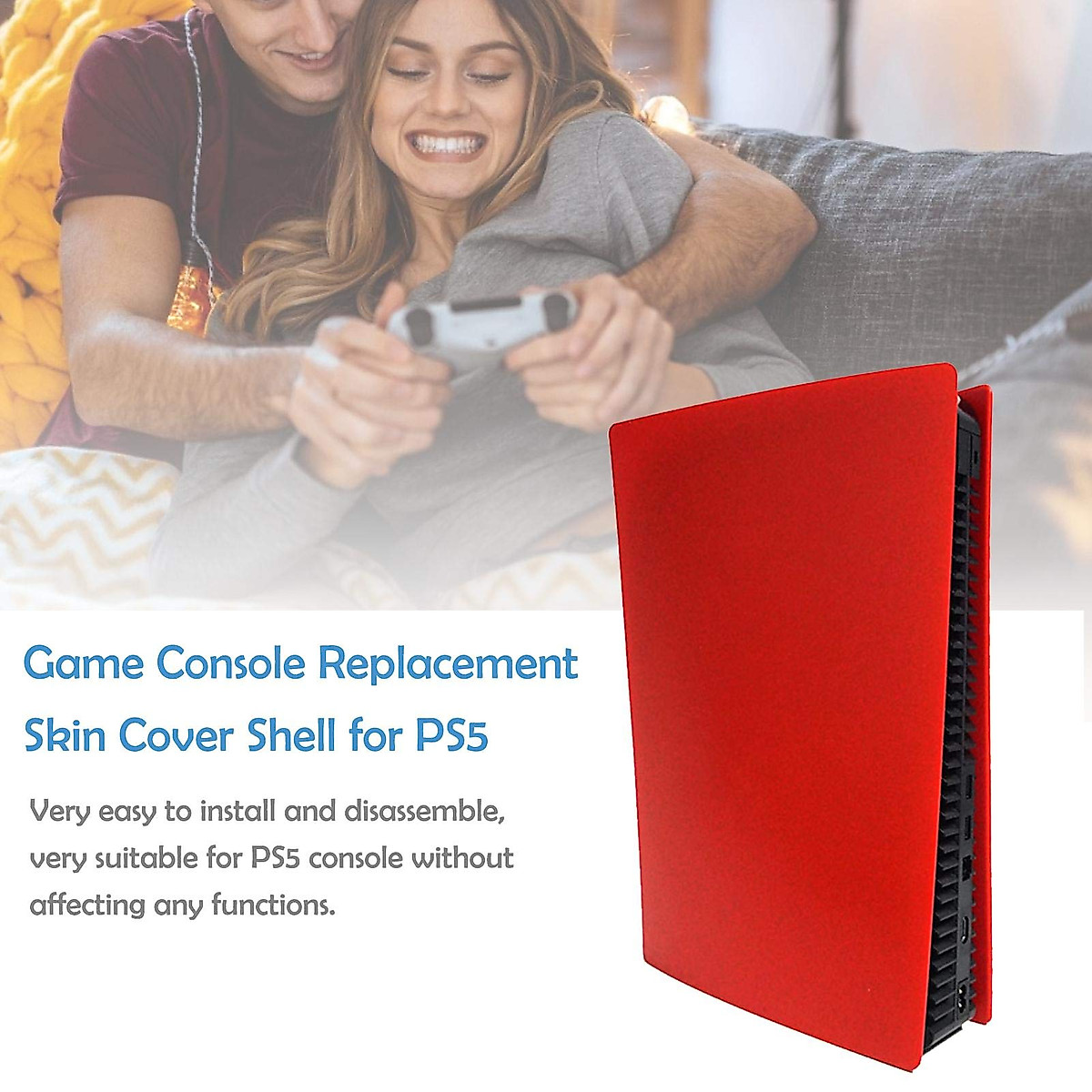 Hongjingda PS5 Console Skin Cover, Plastic Hard Shell for PlayStation 5 Console, Prevent dust and Scratches, Easy to Install, 3 Colors