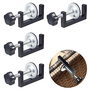 2.17in Adjustable Sectional Couch Sofa Funiture Clamps Outdoor Patio Furniture Clips for Outdoor Garden Rattan Aligment Rattan Furniture Clamps, 4Pieces