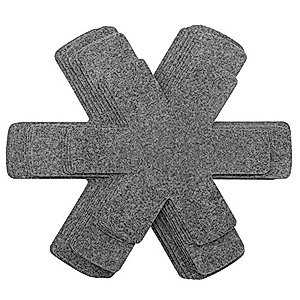 Pot and Pan Protectors, Set of 12 and 3 Different Size, Pot Dividers Pads/Stacking Pan Protectors/Pan Separators Pads for Protecting and Separating Pots and Pans