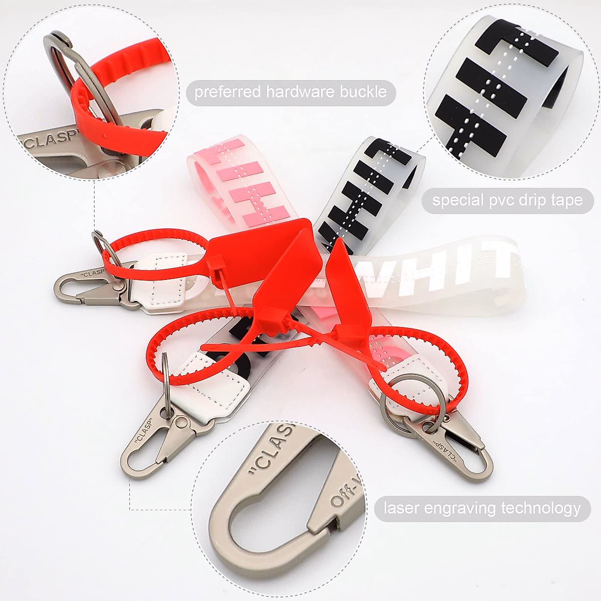 OPIHAZAT Lanyards for Keys, Wristlet KeyChain, 2 Pack Wrist Lanyard Keychain for Car Keys Assecories