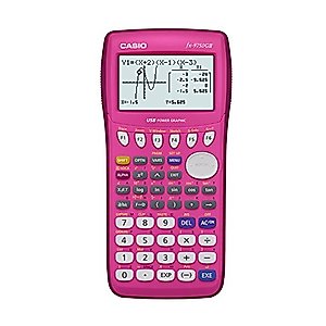 Casio fx-9750GII Graphing Calculator, Pink (Renewed)
