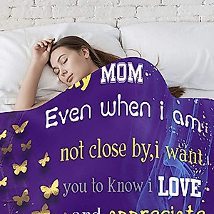 Personalized Name Blanket for Mom Dad Daughter Son, Custom Throw Blanket with Name to My Mom Gift for Mother Day,Father's Day,Birthday,Christmas,Wedding Gift 60"x80"