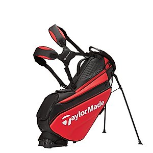 TaylorMade Unisex's Tour Stand Bag, Red, Black & White, One Size