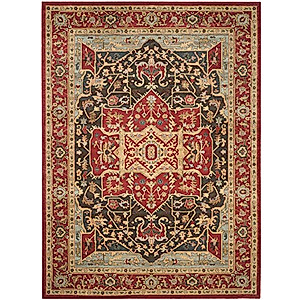 SAFAVIEH Mahal Collection Area Rug - 10' x 14', Red & Red, Traditional Oriental Design, Non-Shedding & Easy Care, Ideal for High Traffic Areas in Living Room, Bedroom (MAH625D)