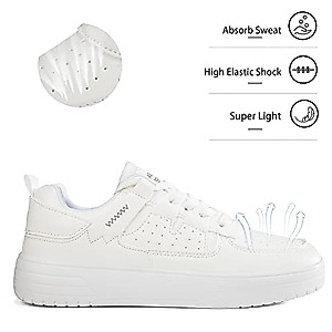 Recoisin Women's Walking Shoes Running Lightweight Tennis Sneakers New Available White