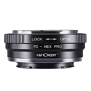 K&F Concept Lens Mount Adapter with Matting Varnish Design, Compatible for FD FL Lens to Sony NEX E-Mount Camera for Sony Alpha NEX-7 NEX-6 NEX-5N NEX-5 NEX-C3 NEX-3