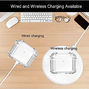 Compatible with Airpods Pro 2 Case Clear, Apple Airpod Pro 2nd Generation Case for Women Men, Airpod Pro 2 Case 2022 Transparent with Keychain Cute, Air Pods Pro 2 Gen Cases Cover Clear Protective