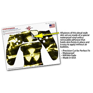 WraptorSkinz Skin Wrap compatible with Sony PS5 DualSense Controller Radioactive Yellow (CONTROLLER NOT INCLUDED)