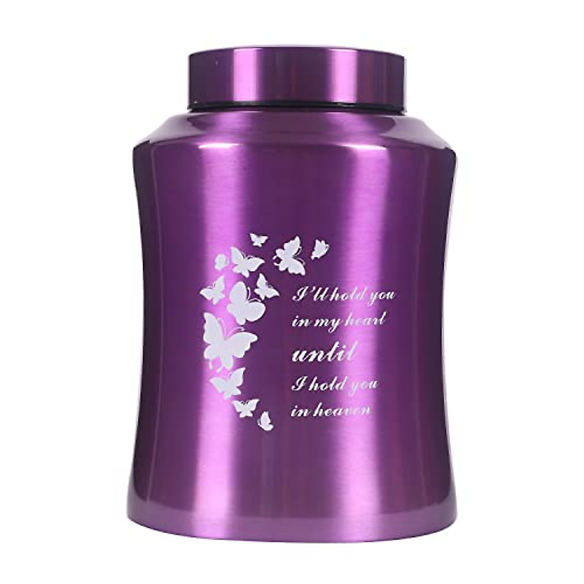 Up to 160 lbs Urns for Ashes Adult Female - Butterfly Decorative Urns Adult for Funeral - Cremation Urns for Ashes Women - Burial Urns for Human Ashes Female Mom (Purple Butterfly, 160 Cubic inches)