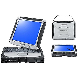 Panasonic Toughbook 19, CF-19 MK5, 10.1 Touchscreen, Rugged Laptop Convertible Tablet, Intel Core i5-2520M2.50GHz, 128 GB SSD, 8GB, Wi-fi, Bluetooth, Dedicated GPS, GOBI, Windows 10 Pro (Renewed)