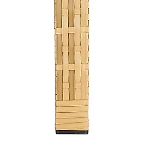 Safavieh Outdoor Collection Garnen Wicker Cushion 4-Piece Living Set PAT7714D, Natural/White