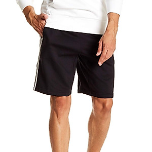 adidas Men's Athletics Essential Cotton Shorts, Black/White, Small